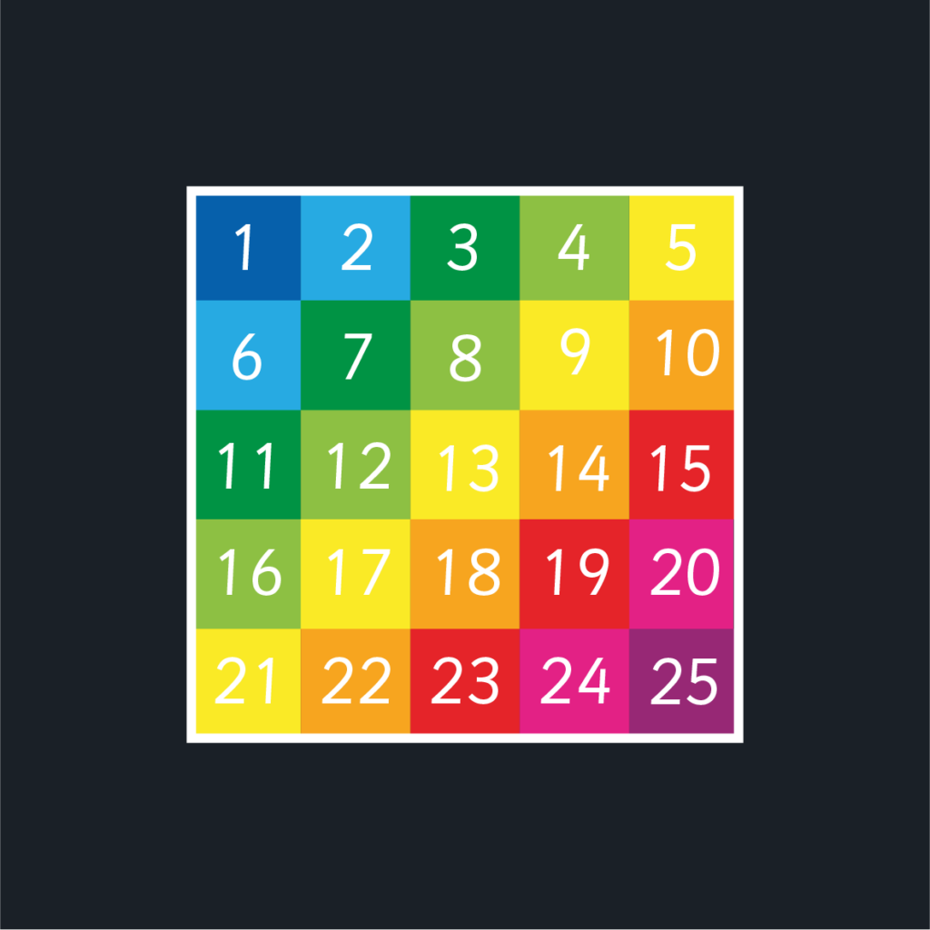 1-100 Solid Snakes & Ladders - Designs & Lines