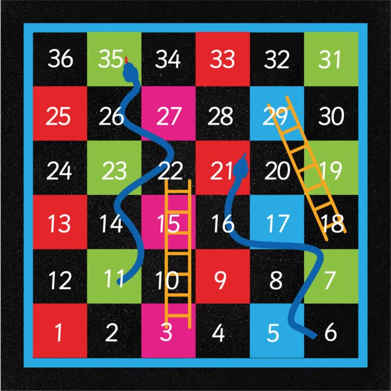 Number Grids, Snakes & Ladders Playground Markings for Schools