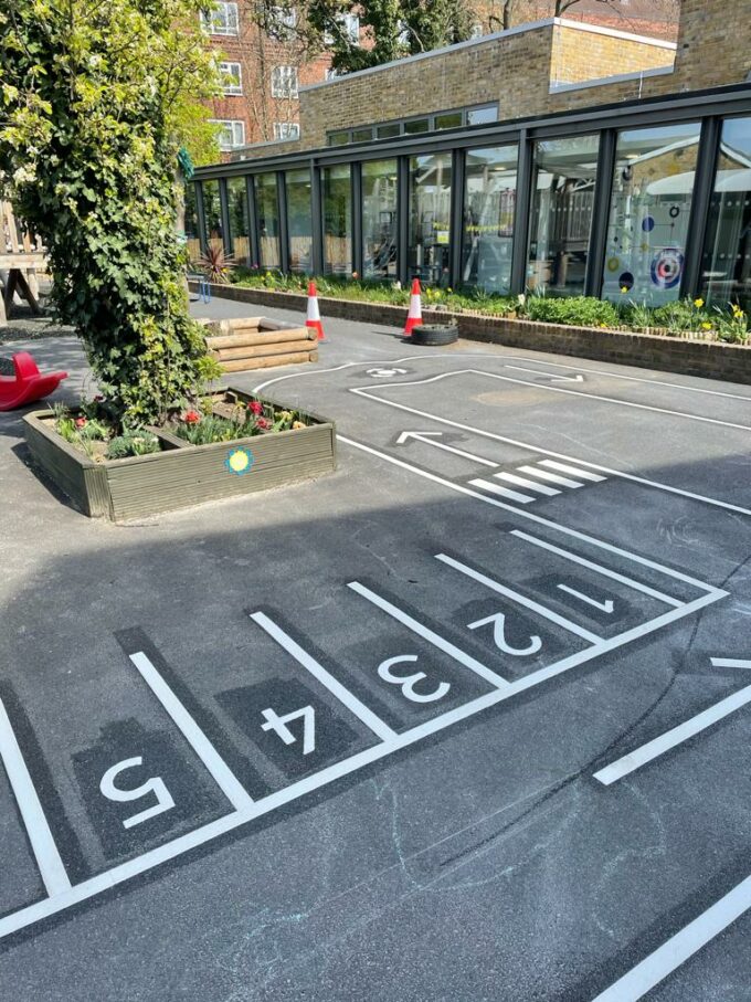 1-5 Parking Bays Playground Markings | Designs & Lines