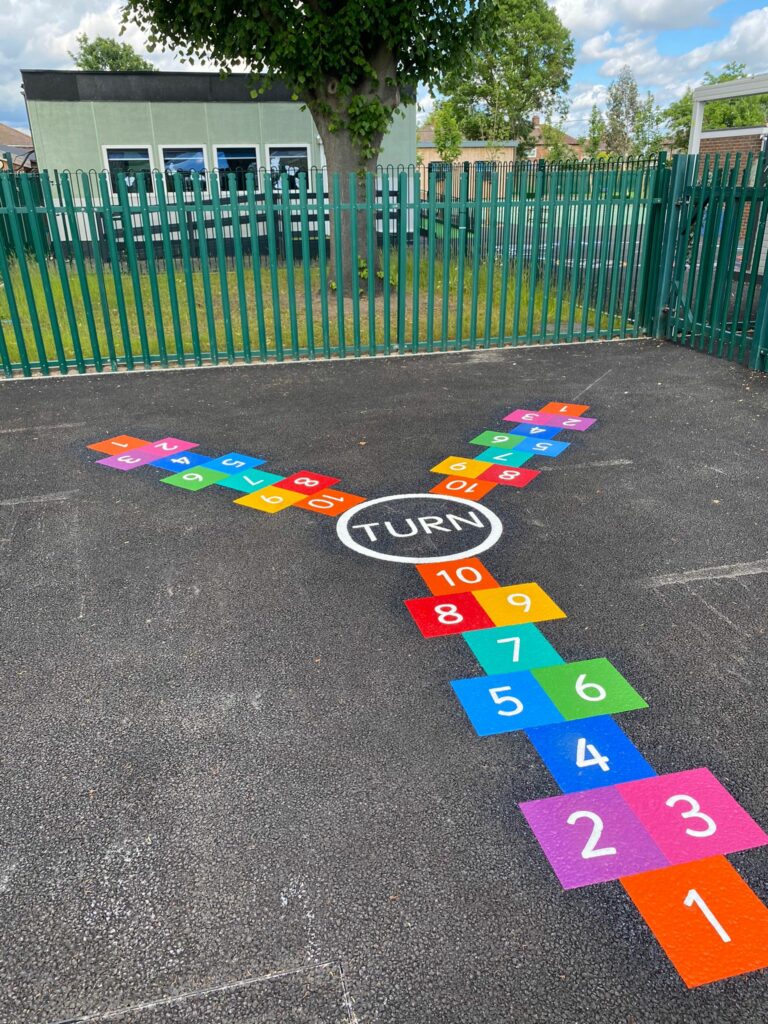 3 Way Hopscotch Playground Markings | Designs & Lines