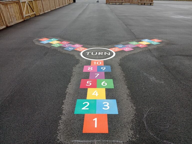 3 Way Hopscotch Playground Markings | Designs & Lines