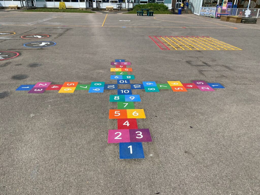 3 Way Hopscotch Playground Markings | Designs & Lines