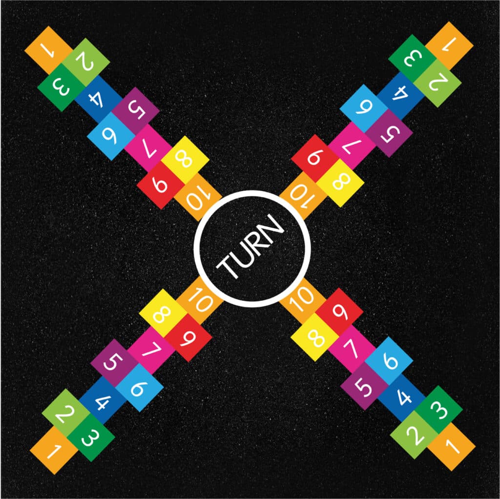 4 Way Hopscotch Playground Markings | Designs & Lines