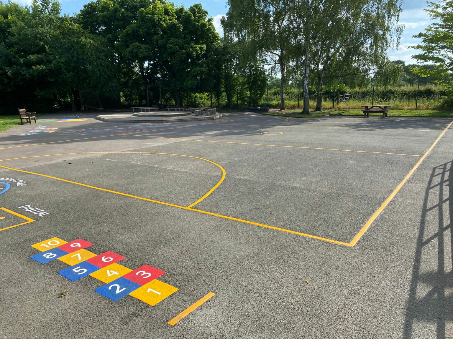 Solid Hopscotch Playground Markings | Designs & Lines