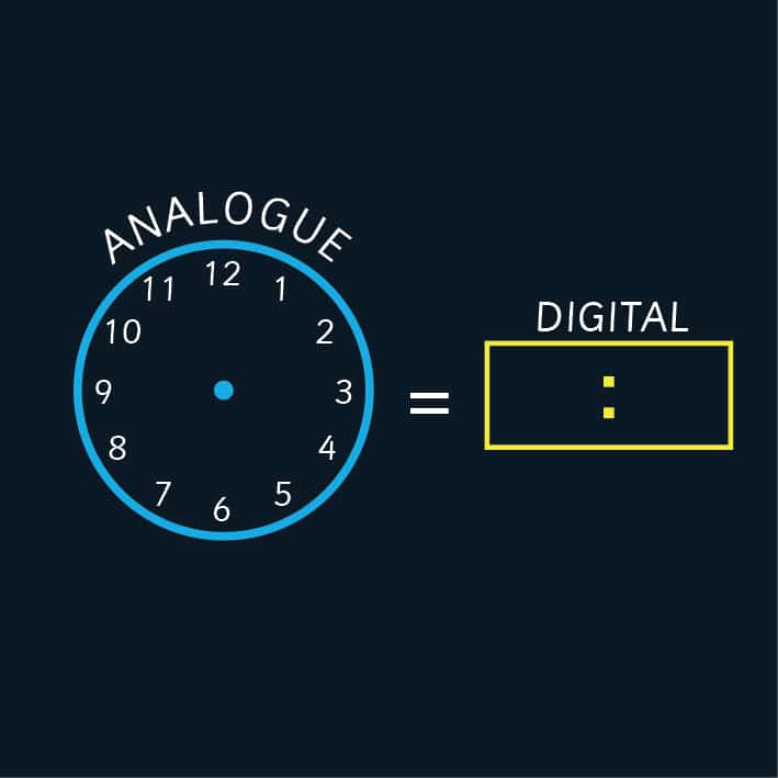 Analogue & Digital Clock - Designs & Lines
