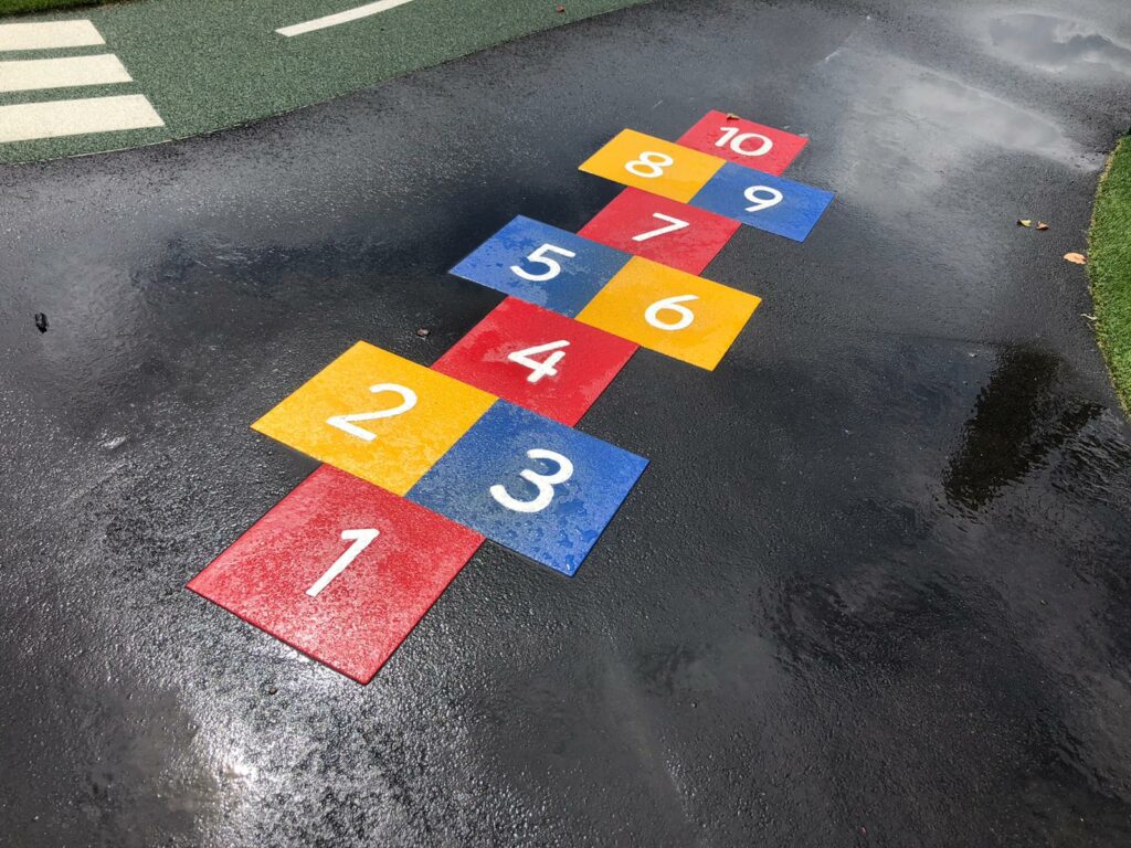 Solid Hopscotch Playground Markings | Designs & Lines