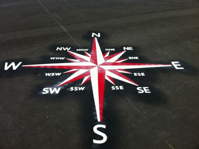 16 Point Compass Playground Marking | Geography Learning