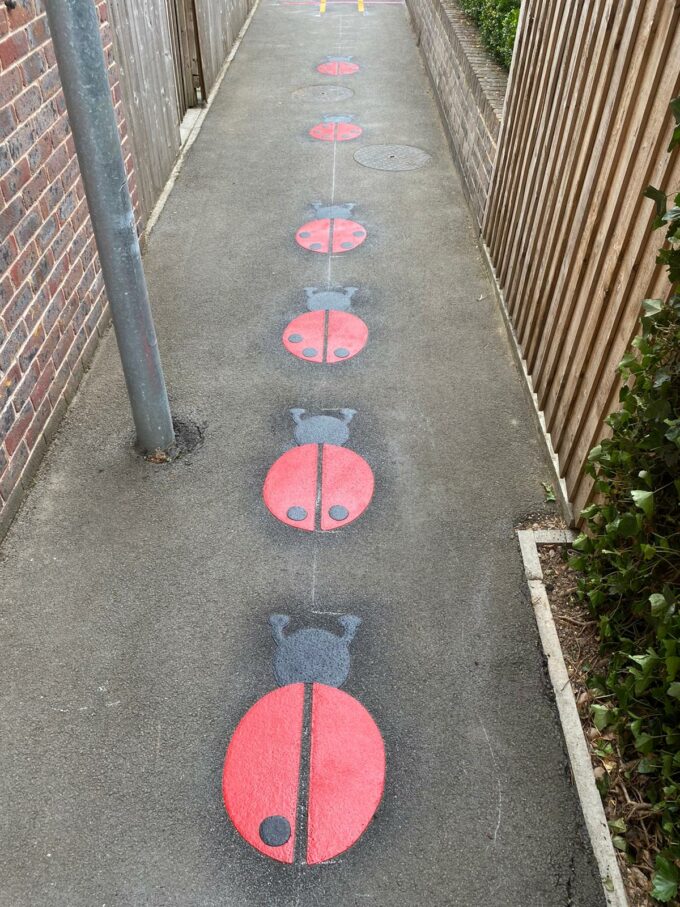 Ladybird Counters Playground Markings | Designs & Lines