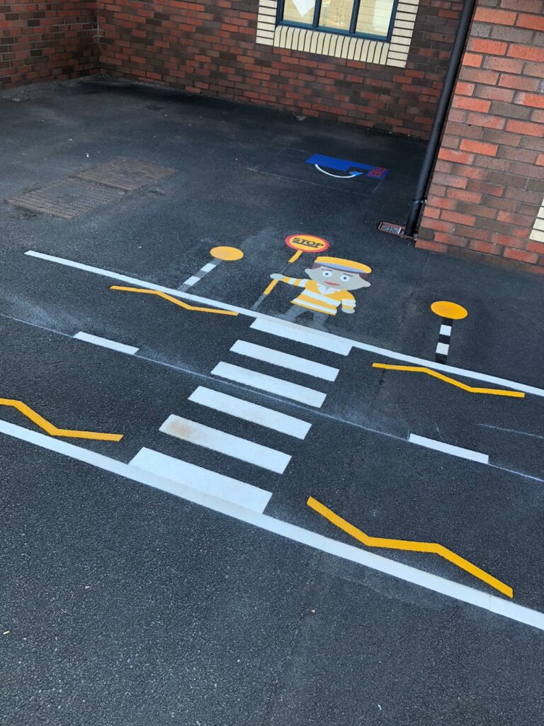 Lollipop Crossing Playground Markings | Designs & Lines