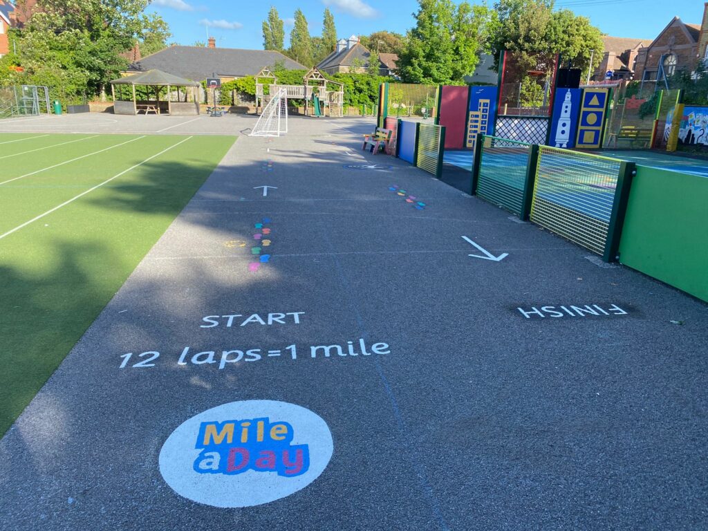 Mile A Day Circuit Playground Markings | Designs & Lines