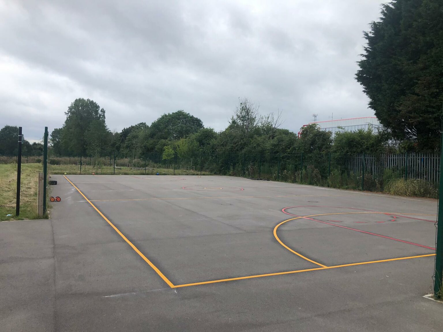 Netball & Basketball ( with basketball D) Playground Markings | Designs ...
