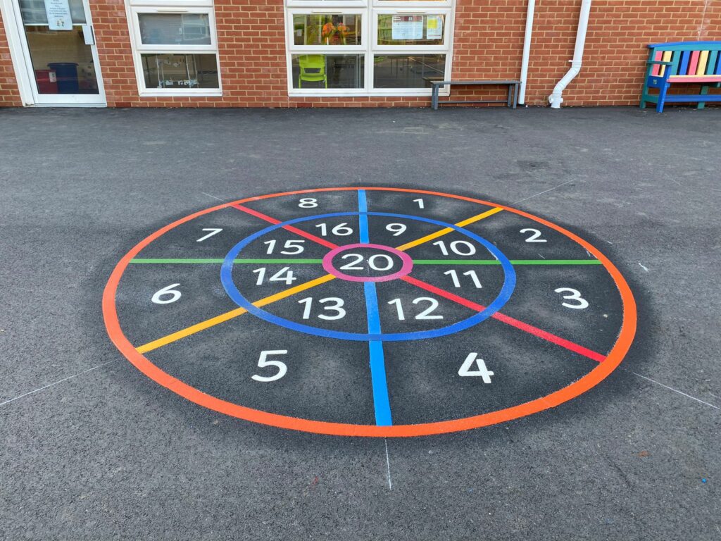 Number Target 20 Playground Markings | Designs & Lines
