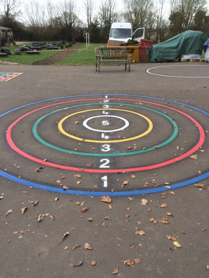 Number Target 5 Playground Markings | Designs & Lines