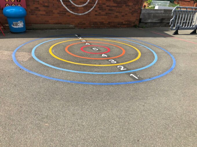 Number Target 5 Playground Markings | Designs & Lines