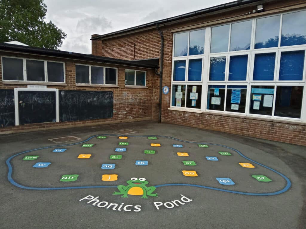 Phonics Pond - Phase 2 Playground Markings | Designs & Lines