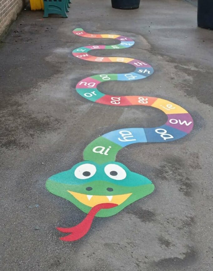 Phonics Snake Playground Markings | Designs & Lines