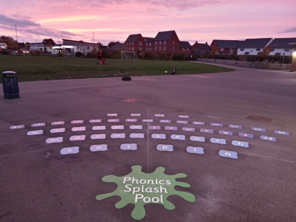 Phonics Splash Pool Playground Markings | Designs & Lines