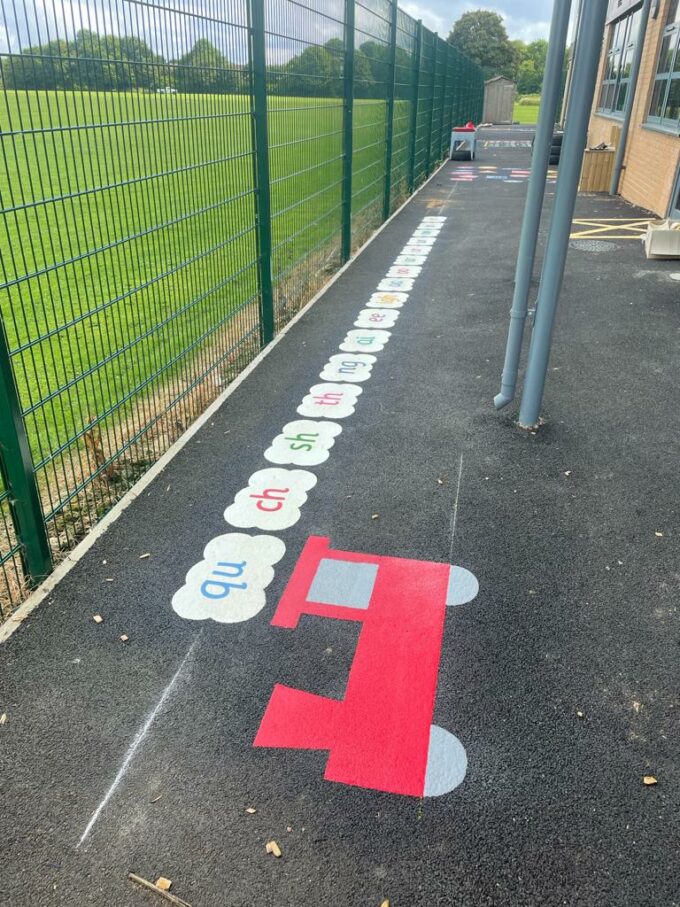Phonics Train Playground Markings | Designs & Lines