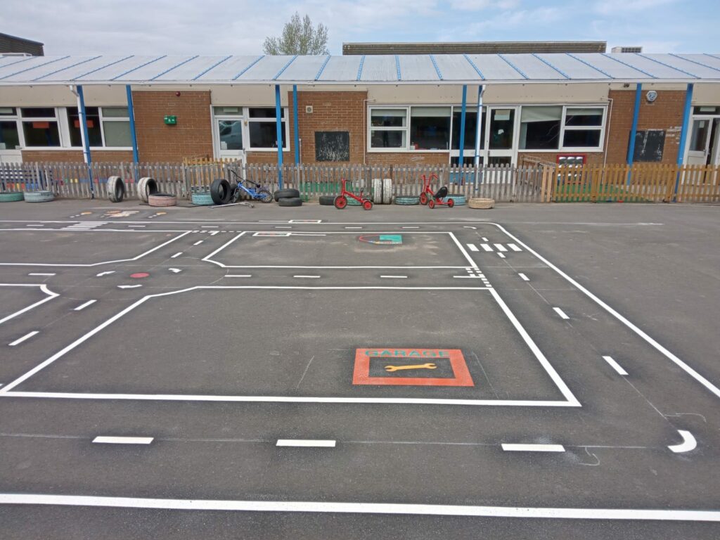 Roadway Playground Markings | Fun & Safety | Designs & Lines