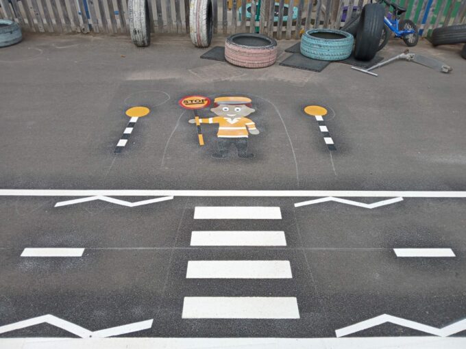 Lollipop Man Playground Markings | Designs & Lines