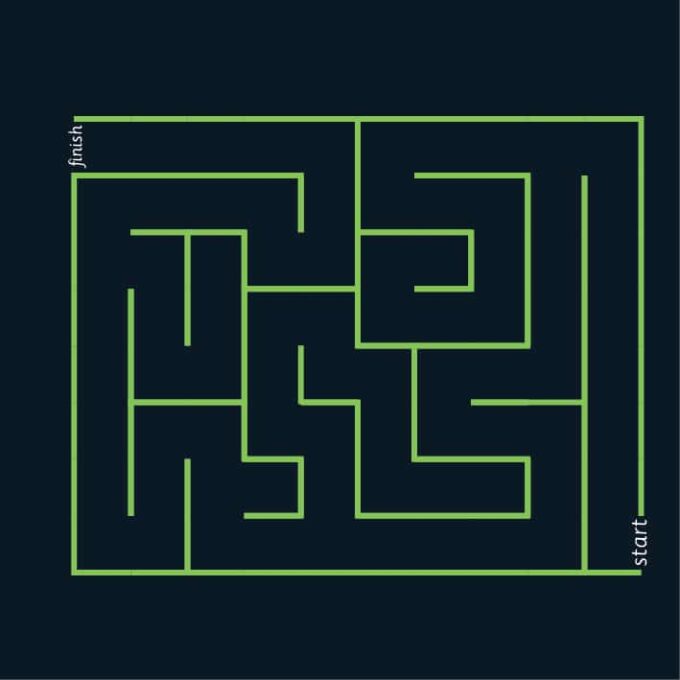 Rectangular Maze - Designs & Lines