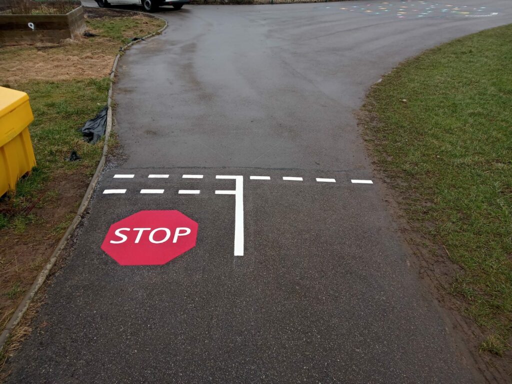 Stop Sign Playground Markings | Designs & Lines