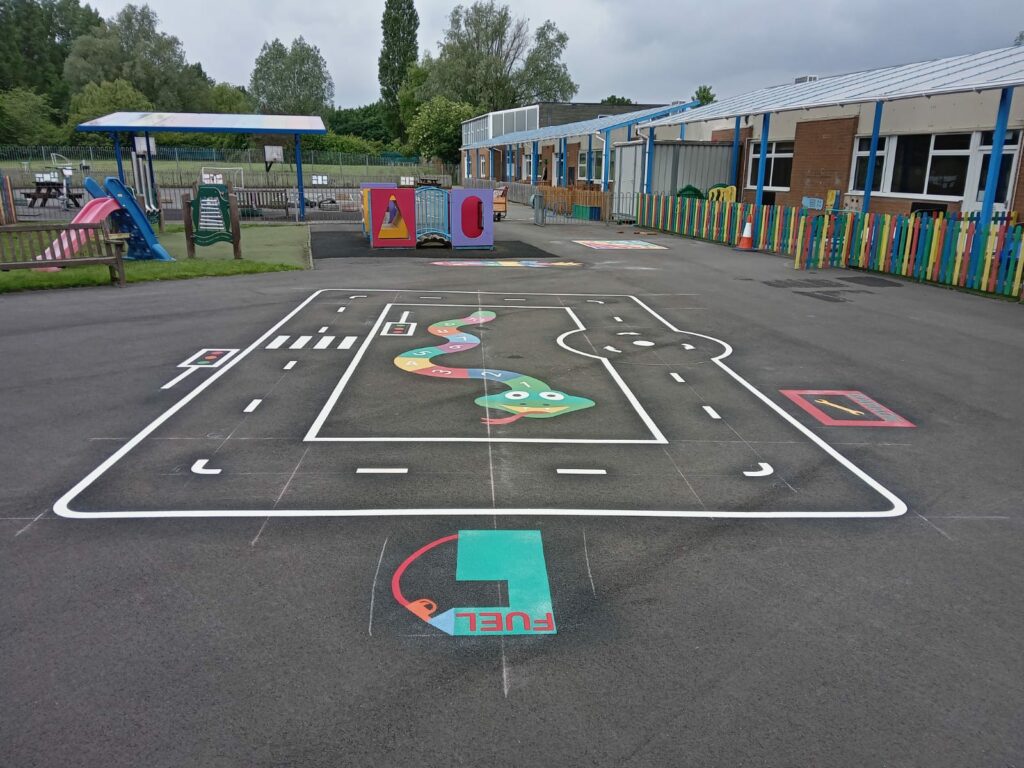 Roadway Playground Markings | Fun & Safety | Designs & Lines