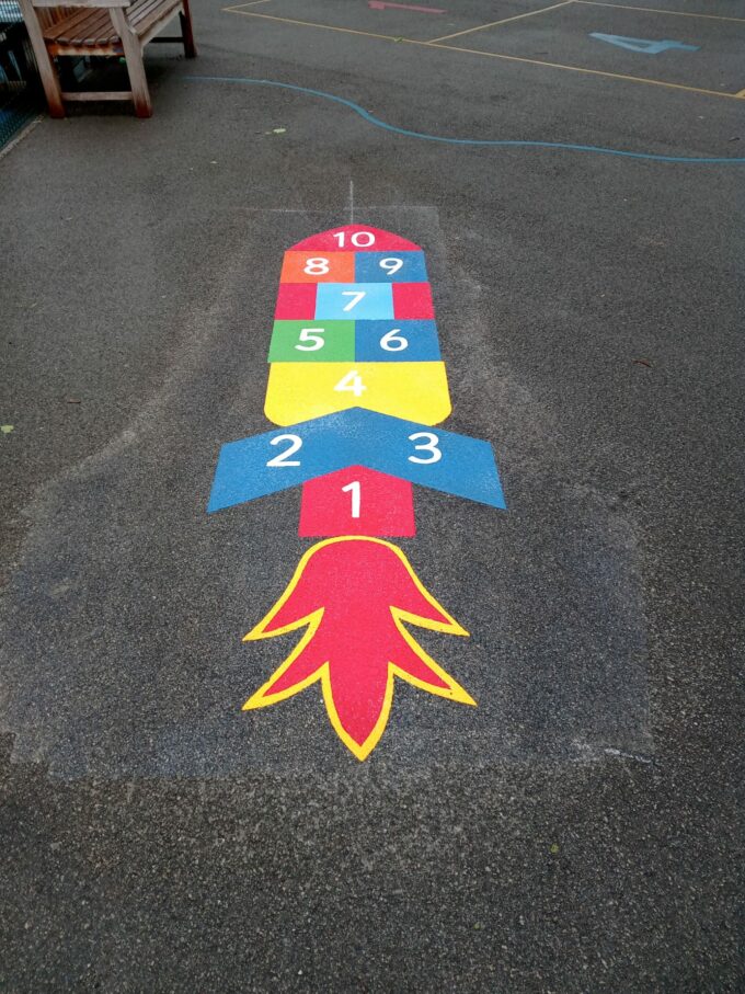 Solid Hopscotch Playground Markings | Designs & Lines