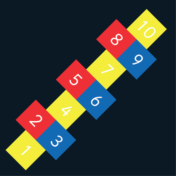 Solid Hopscotch - Designs & Lines