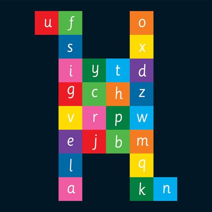 Solid Letter Jump - Designs & Lines