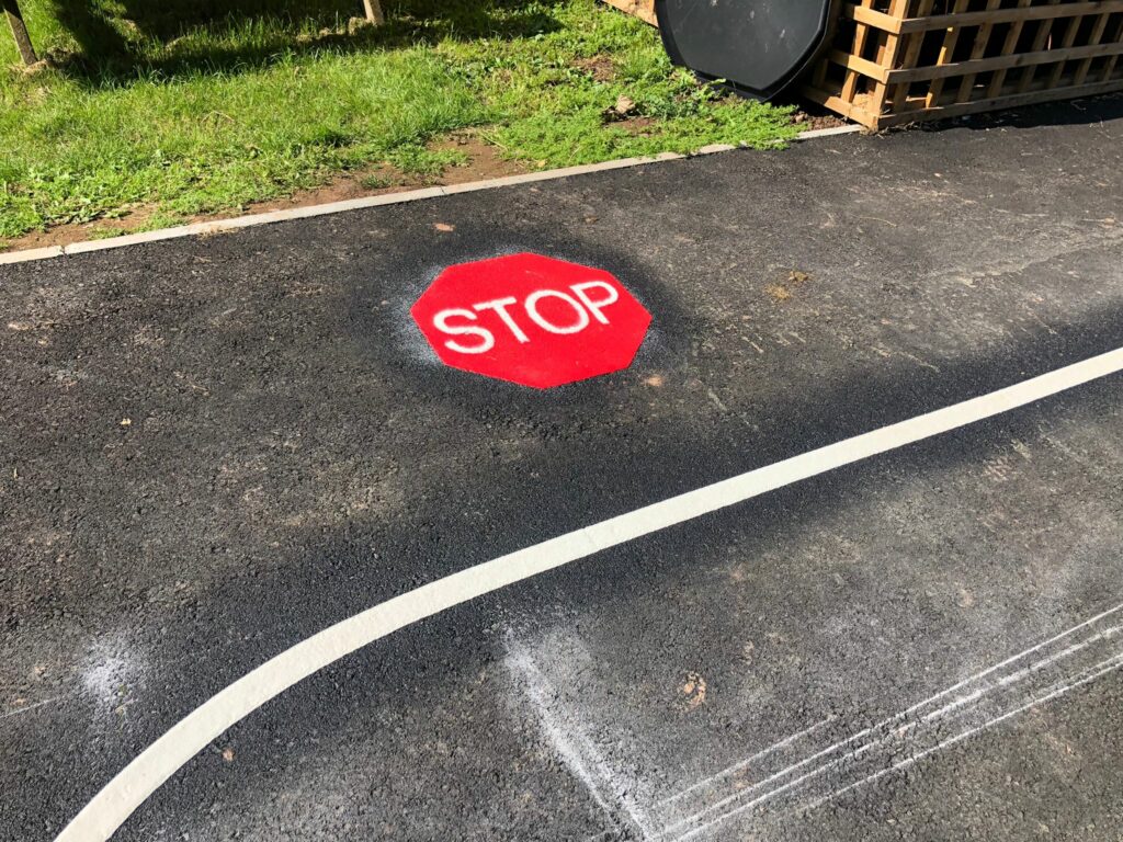 Stop Sign Playground Markings | Designs & Lines