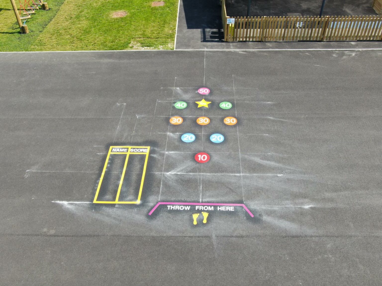 Number Throw Playground Markings | Designs & Lines