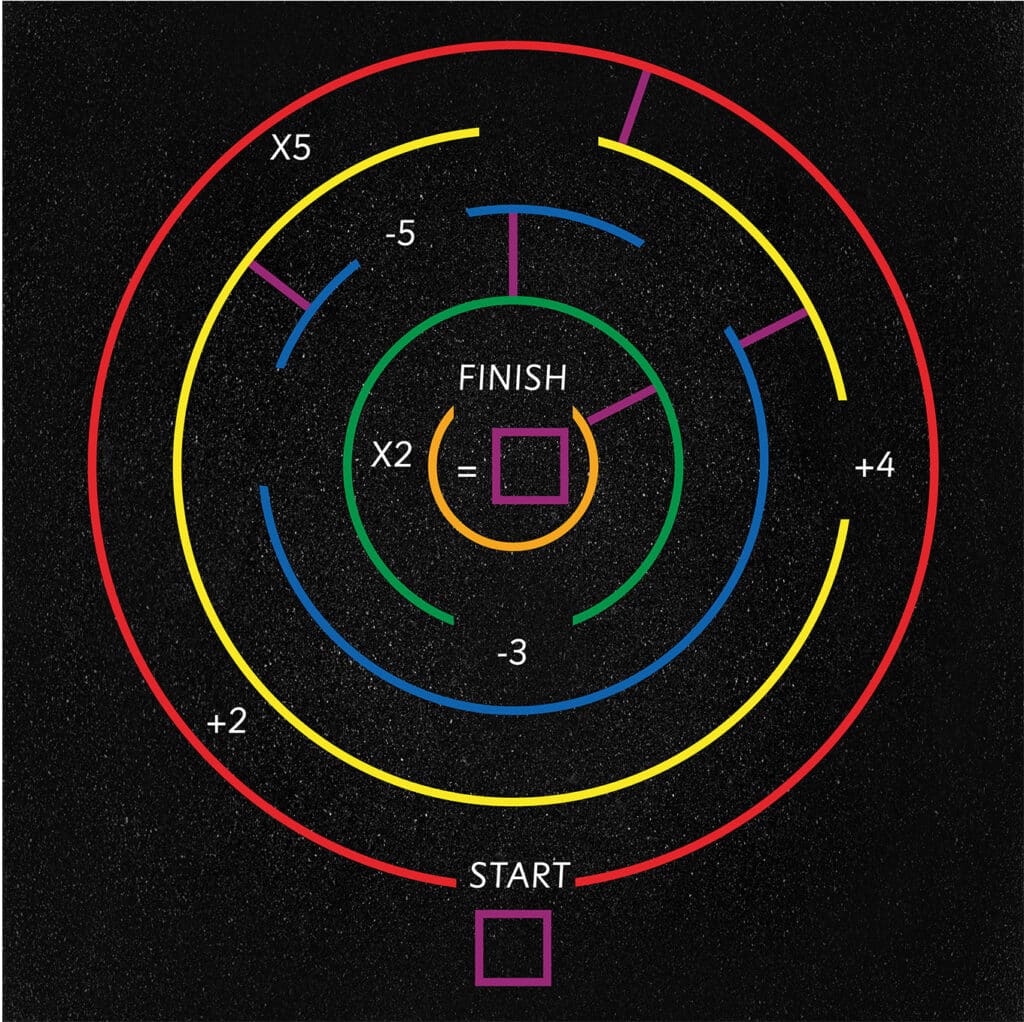 Fun Maze Playground Markings Encouraging Problem-Solving