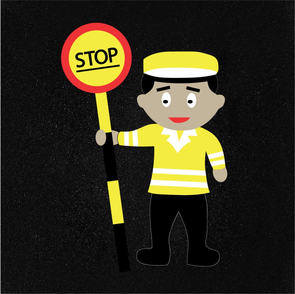 Colourful Roadway Playground Markings for Safety Education