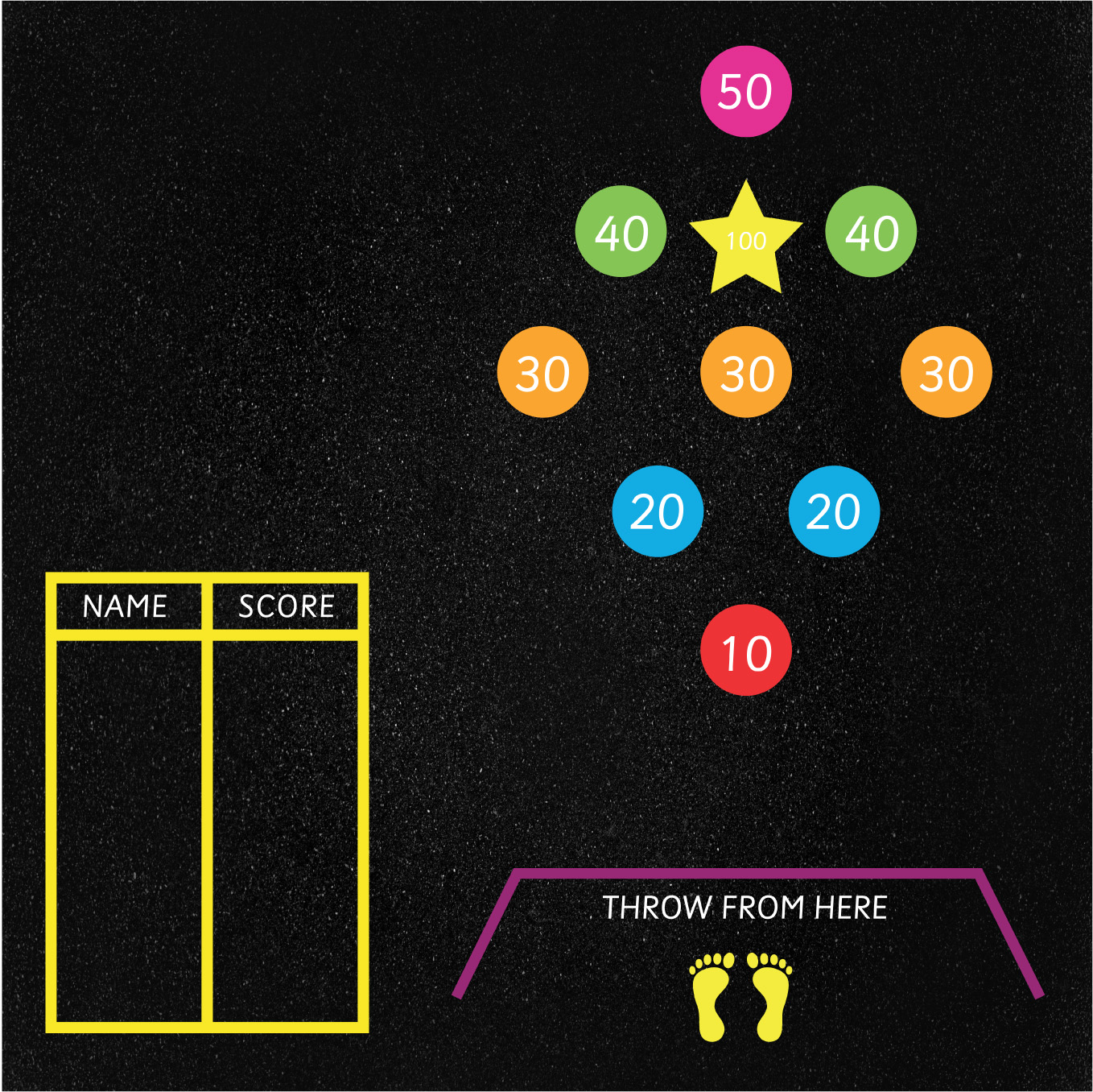 Target Throw Playground Markings | Designs & Lines Target Throw Playground Markings | Designs & Lines
