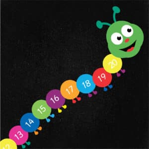 Fraction Caterpillar - Designs & Lines