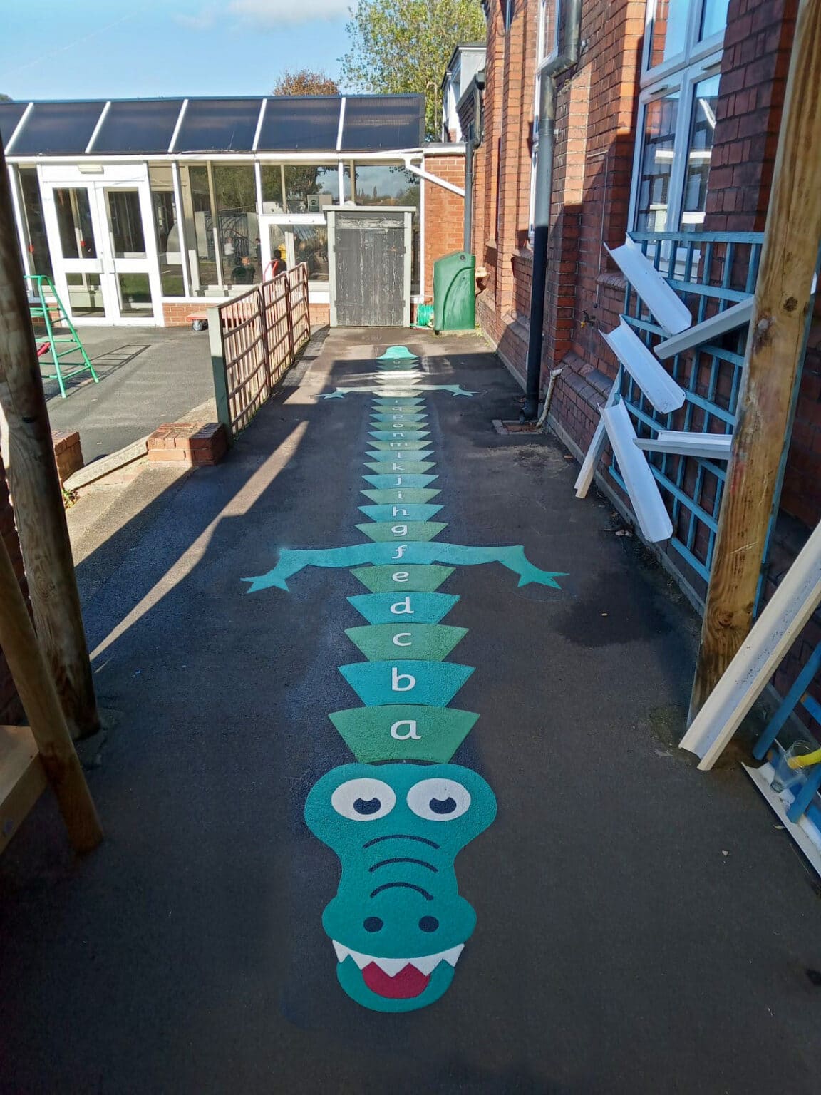 Alphabet Crocodile Playground Markings | Designs & Lines
