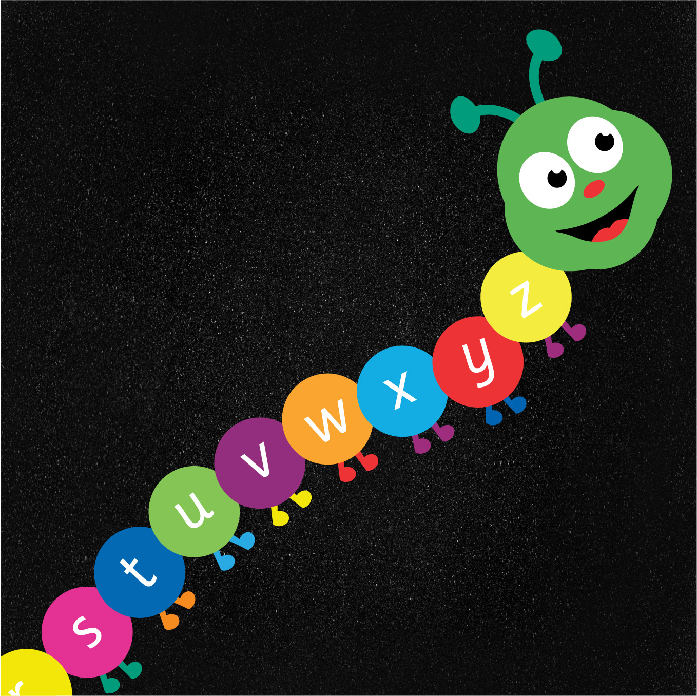 Alphabet Solid Caterpillar Playground Markings | Designs & Lines Alphabet Solid Caterpillar Playground Markings | Designs & Lines
