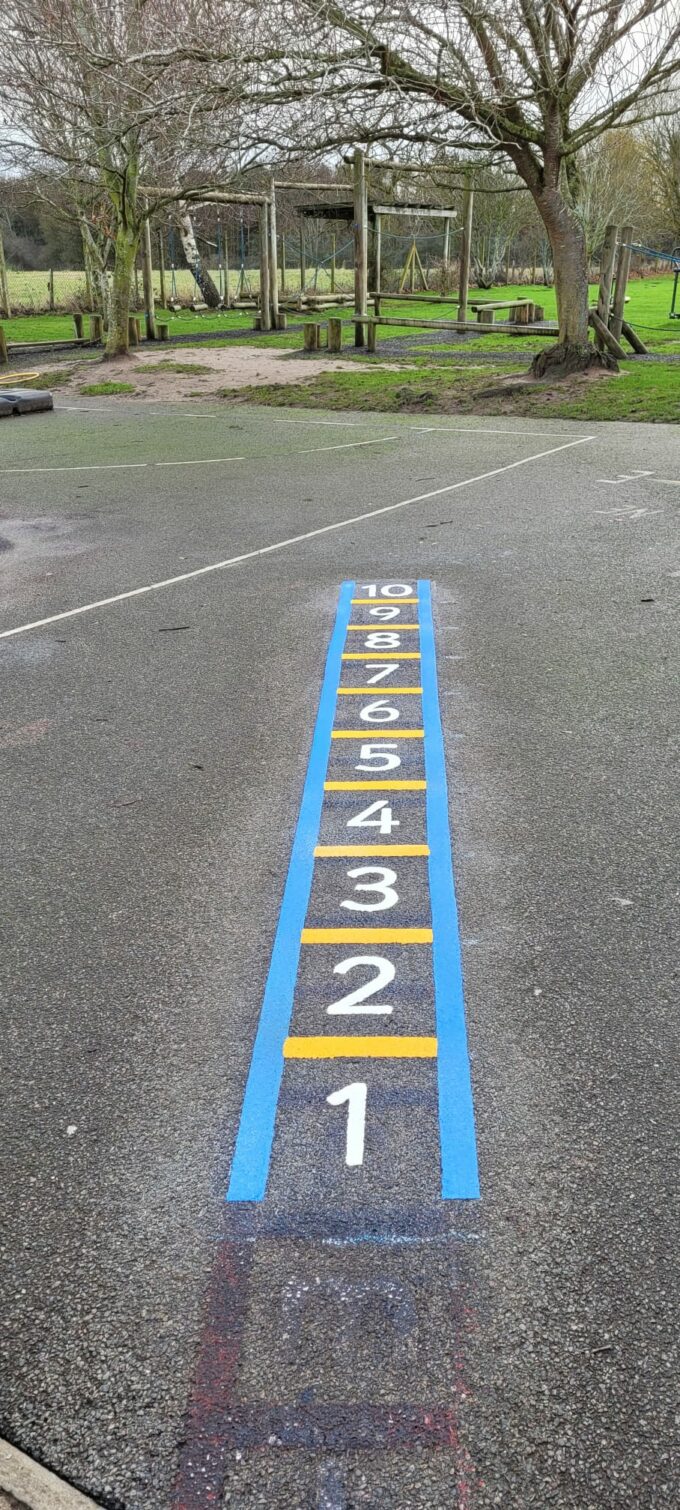1-10 Ladder Playground Markings | Designs & Lines