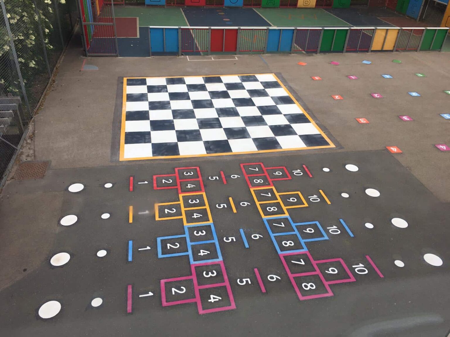 Outline Hopscotch Playground Markings | Designs & Lines