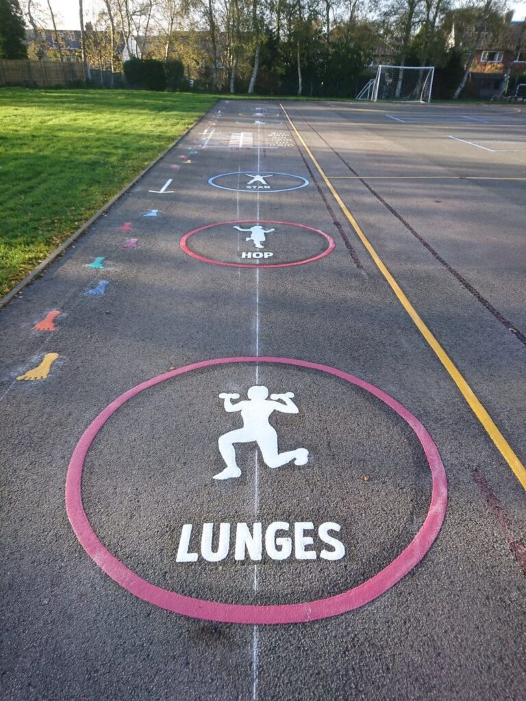 Warm Up Circle Playground Markings | Designs & Lines