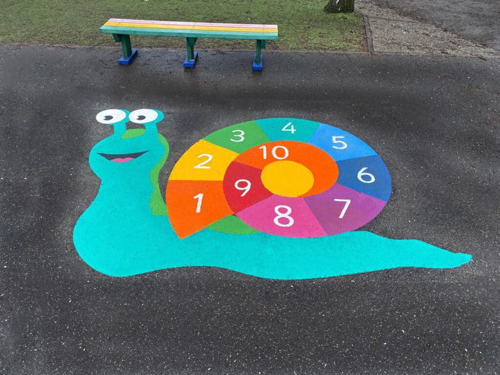 1-10 Snail Playground Markings | Designs & Lines