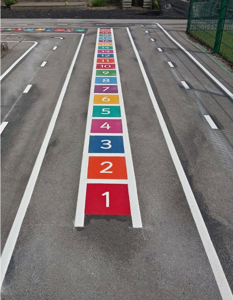 1-10 Solid Ladder Playground Markings | Designs & Lines