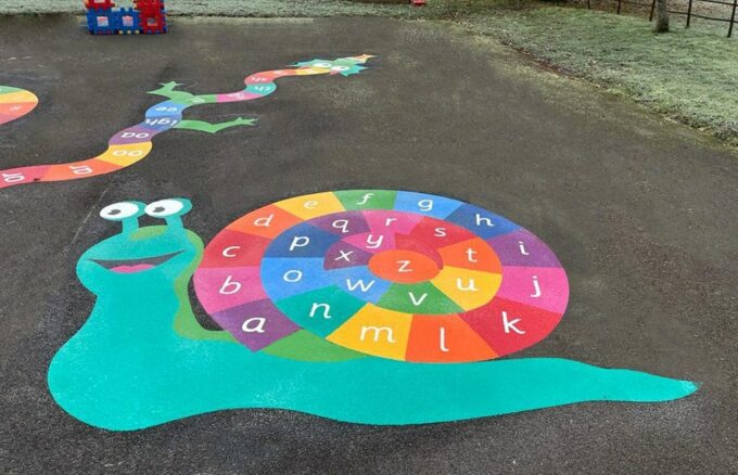 Alphabet Snail Playground Markings | Designs & Lines