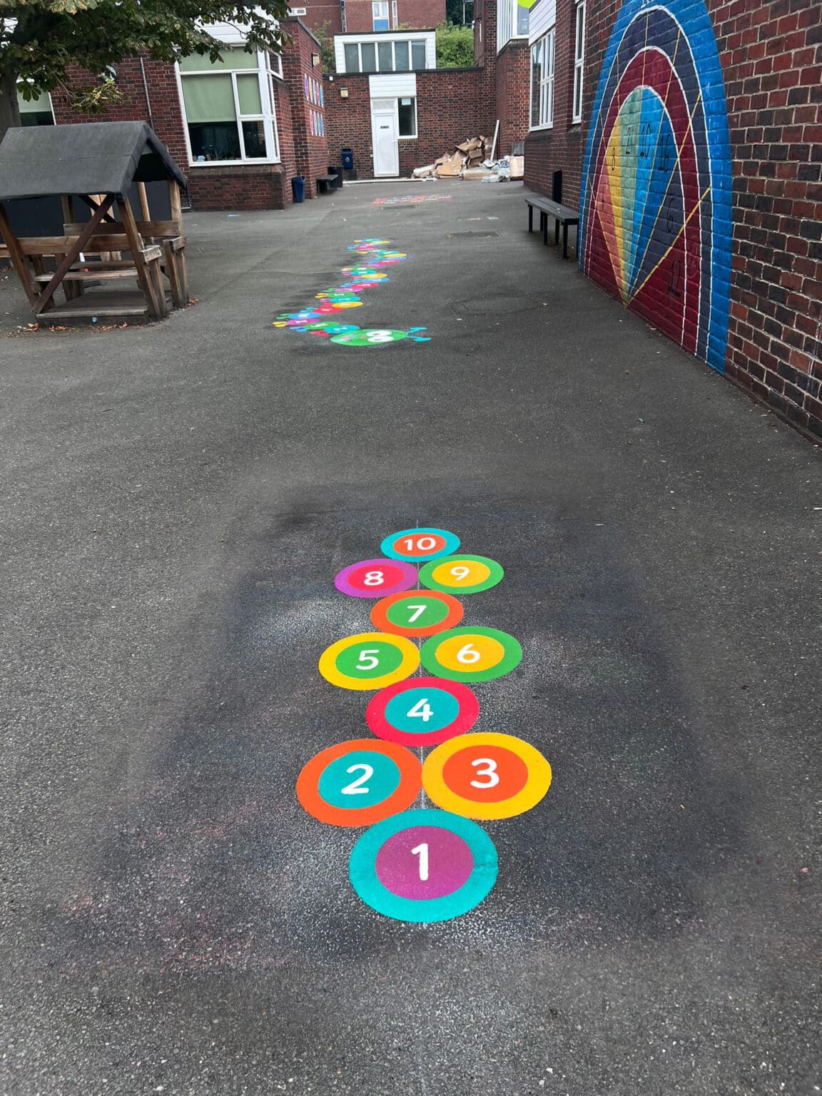 Circle Hopscotch Playground Markings | Designs & Lines