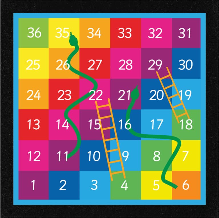 Number Grids, Snakes & Ladders Playground Markings for Schools