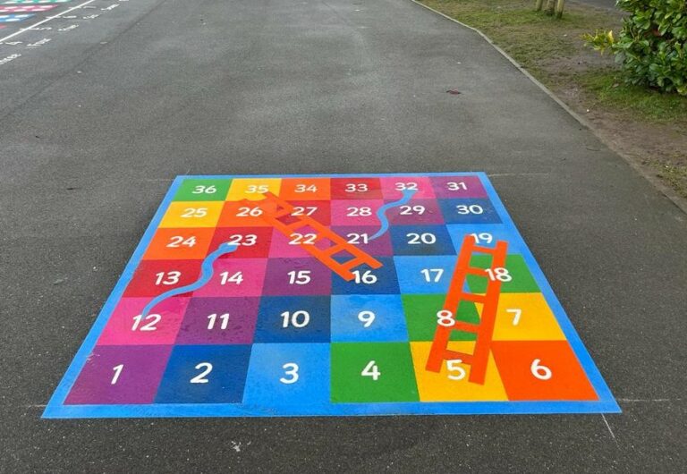 1-36 Snakes & Ladders (full solid) Playground Markings | Designs & Lines