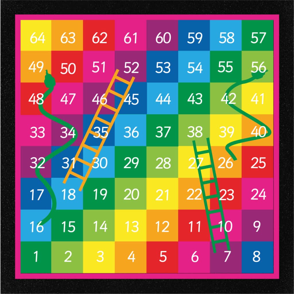 Number Grids, Snakes & Ladders Playground Markings for Schools