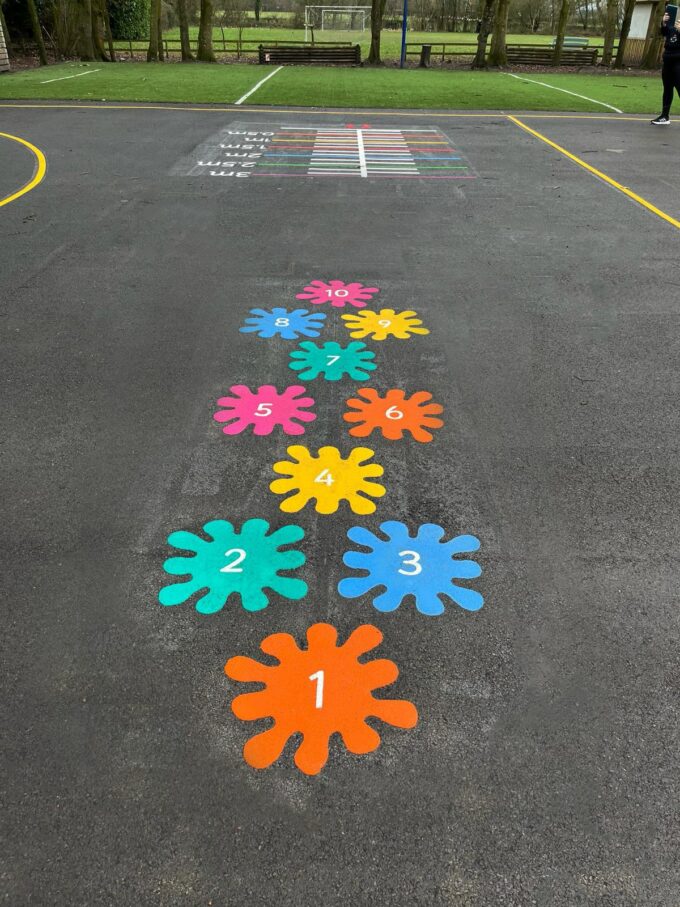 Splash Hopscotch Playground Markings | Designs & Lines