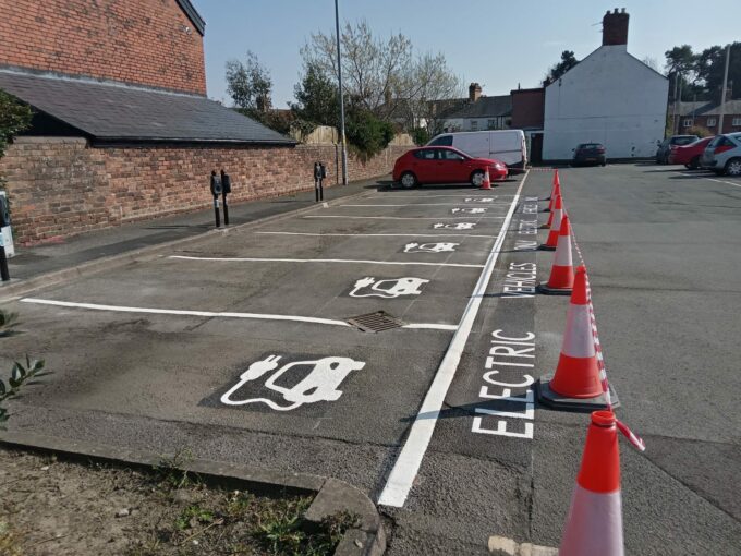 EV Charging Bay Markings | Highest Quality Thermoplastic Tarmac Parking ...